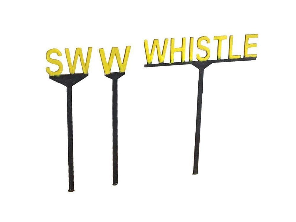 LX227-OO Whistle/Sound Whistle Signs Pack of 19 Thicker 0 8mm Version ...