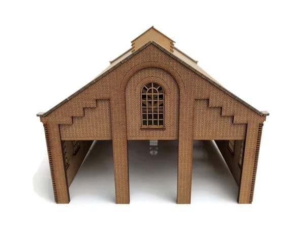 LX230-OO Three Track Engine Shed - OO/4mm/1 76