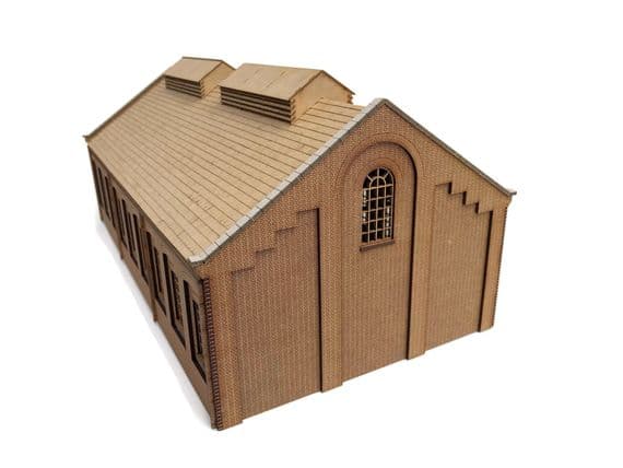 LX230-OO Three Track Engine Shed - OO/4mm/1 76