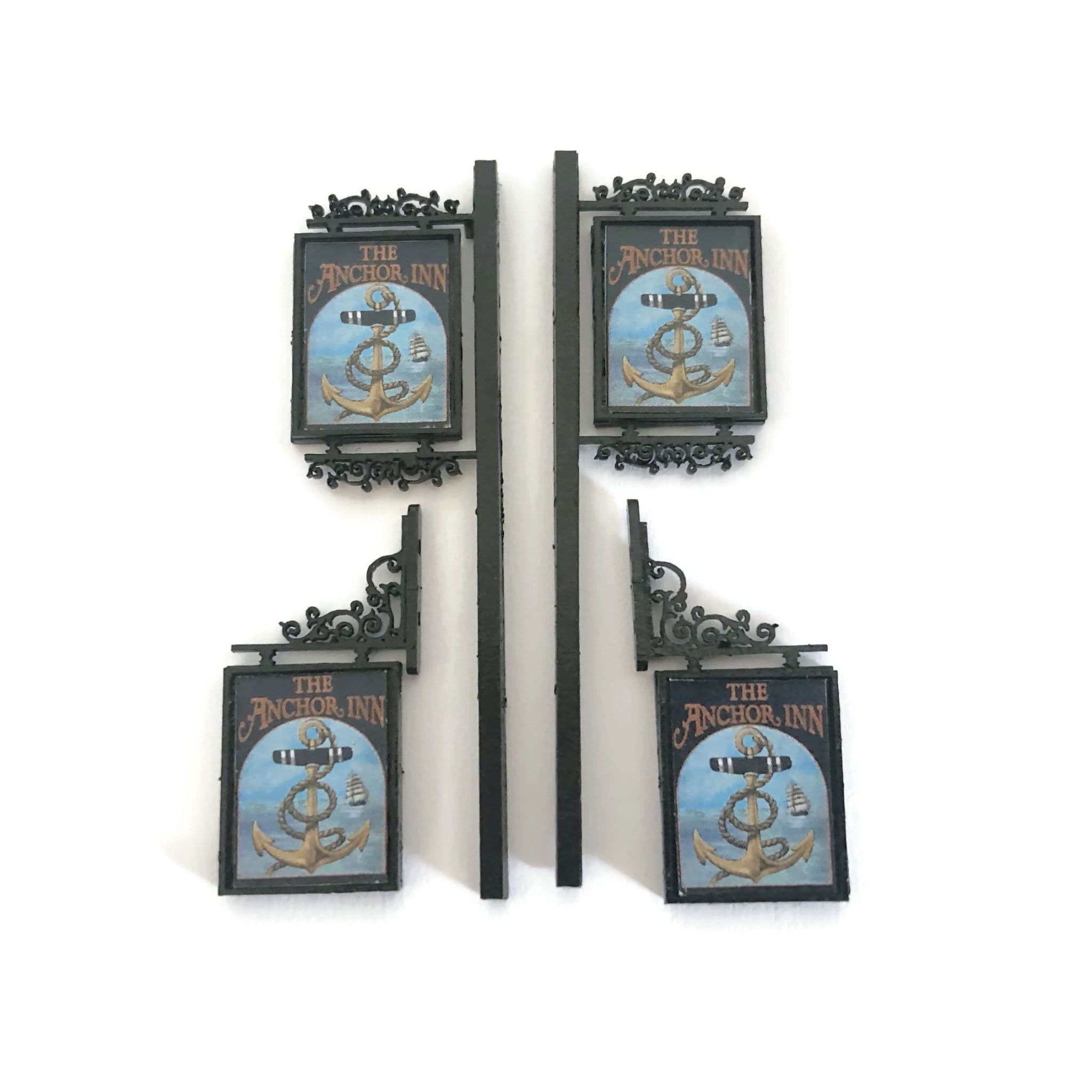 LX250-OO Laser Cut Pub Signs Pack of 4 OO/4mm/1 76