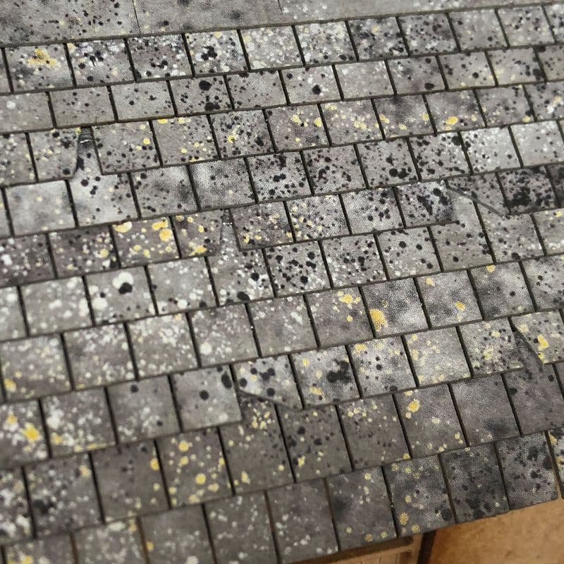 LX410-O Pre-Weathered Laser Cut Roof Slates A4 Sheet O/7mm/1 43