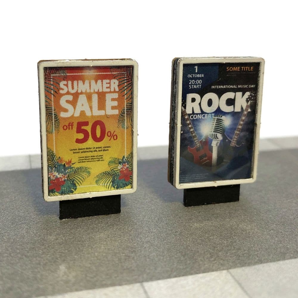 LX411-OO Freestanding Small Modern Advertising Billboards / Hoardings ...