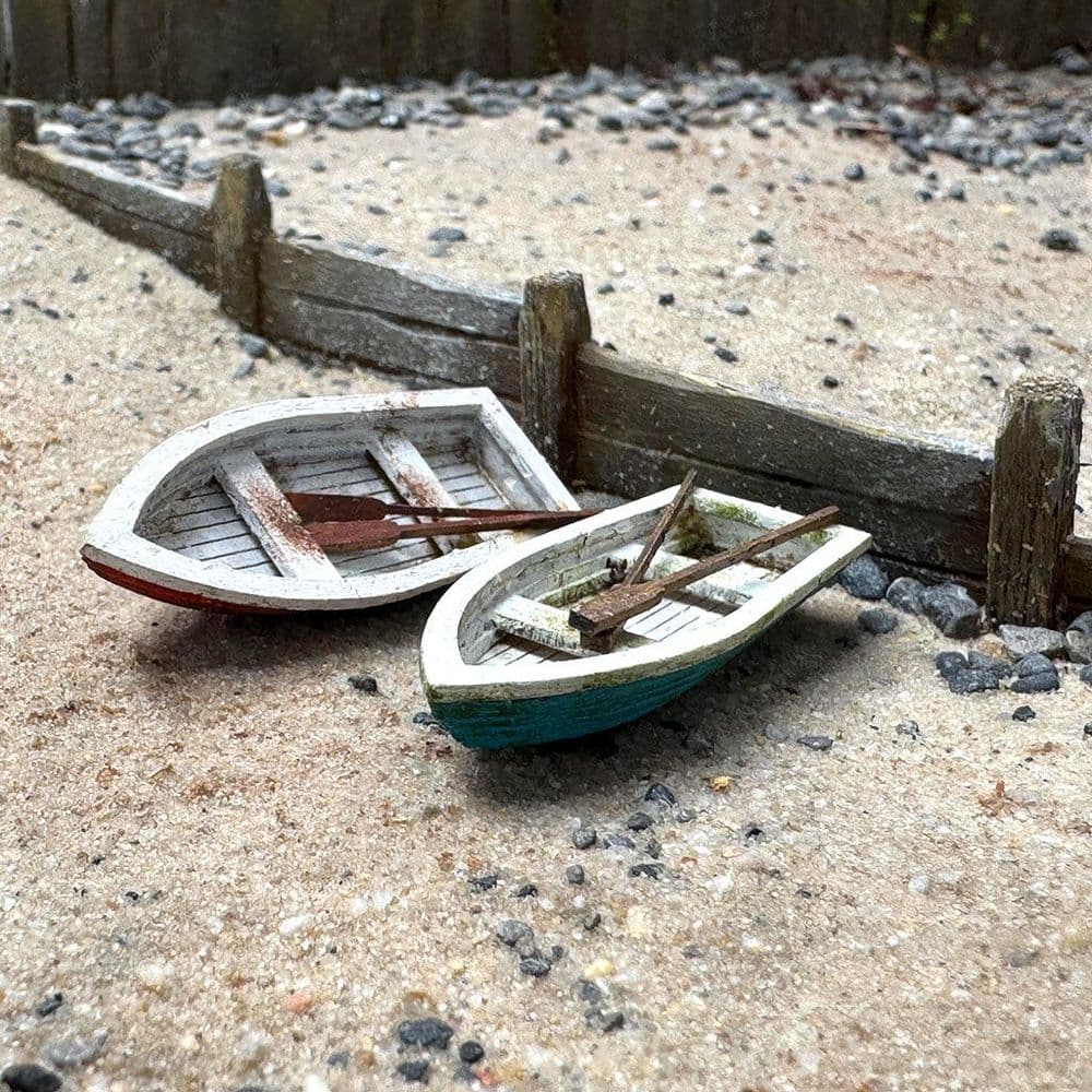 Rowing Boats (Pack of 2) for 28mm Wargaming & 1:56 Scale Dioramas