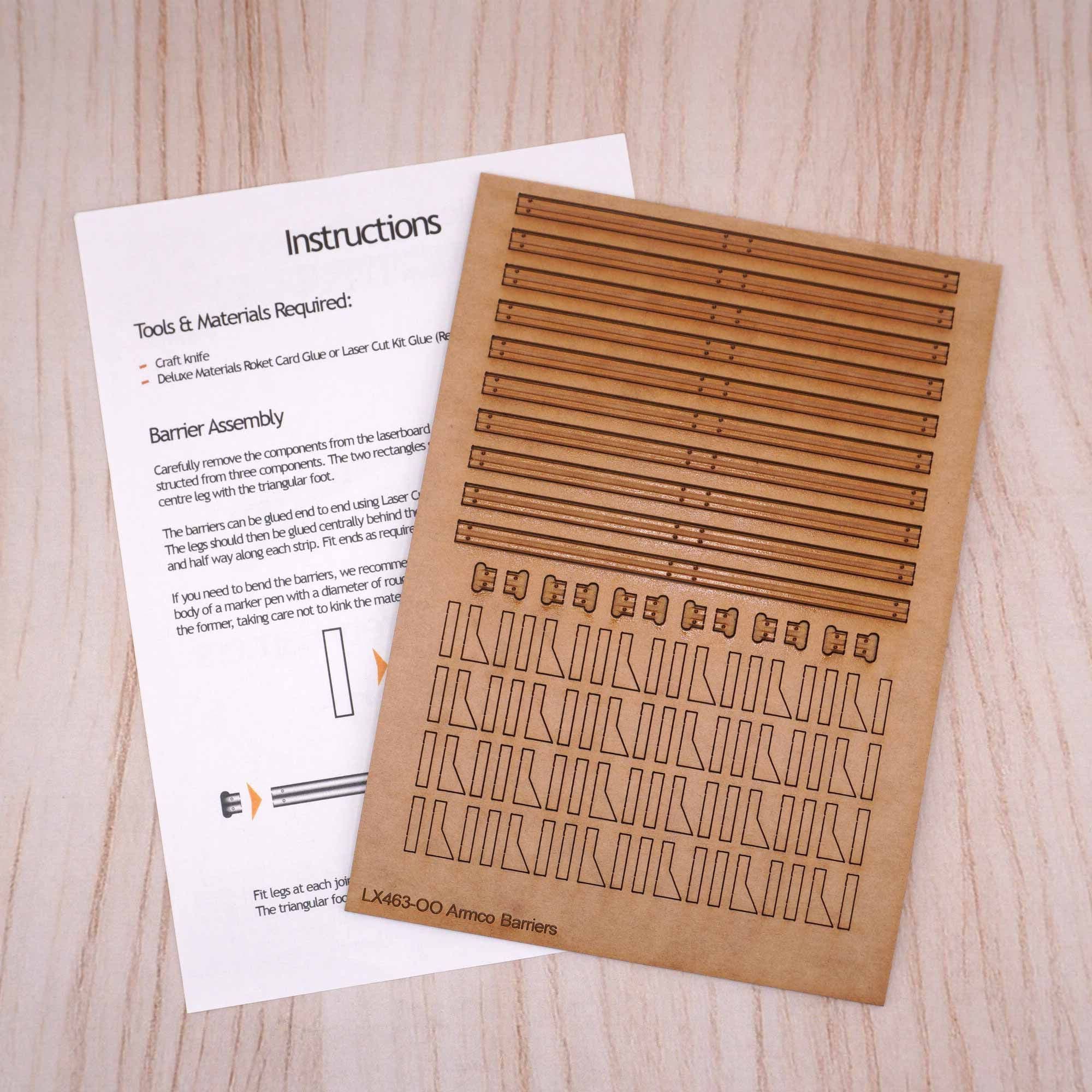 OO Gauge Armco Barriers For Roads & Depots Kit