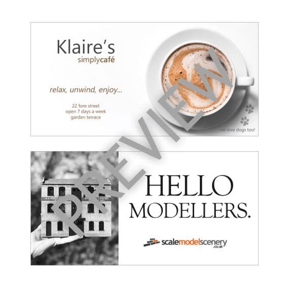 OO Scale Freestanding Billboard Laser Cut Kit With Posters | Scale ...