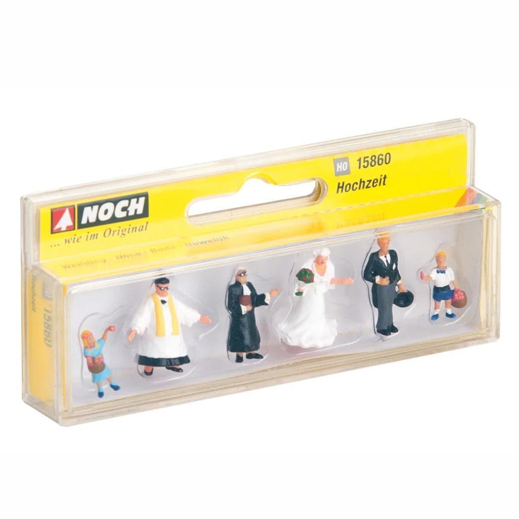 Noch 15860 Wedding Group with Priest (Pack of 6) for OO/HO Scale