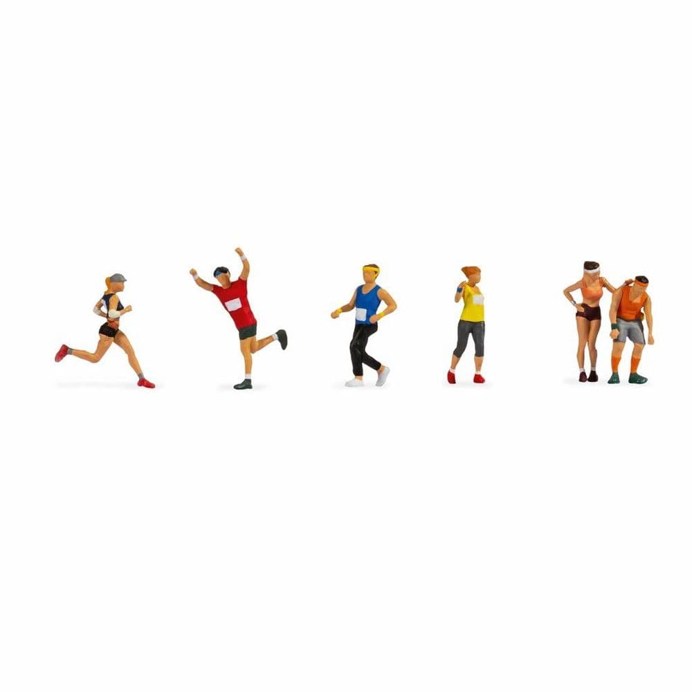 Noch 15890 Marathon Runners Figures (Pack of 6) for OO/HO Scale
