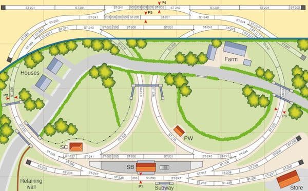 PECO OO Gauge Setrack Plan 13 Track Pack
