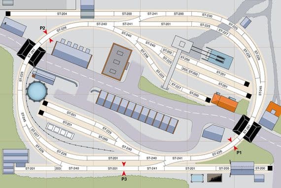 PECO OO Setrack Plan 10 Track Pack
