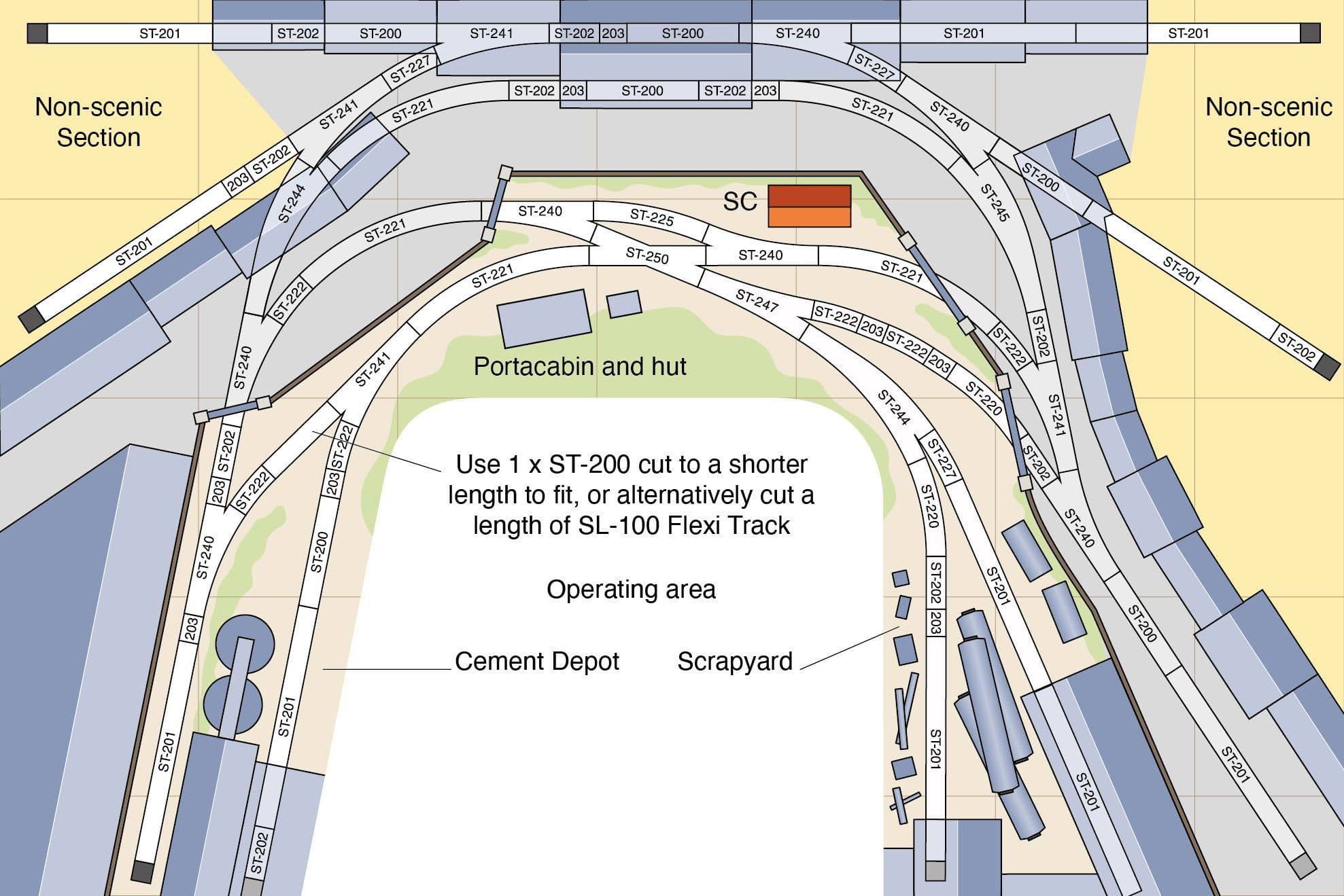 PECO OO Setrack Plan 11 Track Pack