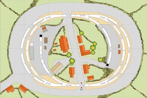 PECO OO Setrack Plan 9 Track Pack