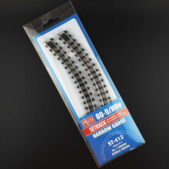 PECO Setrack ST-412 OO-9 1st Radius Double Curve