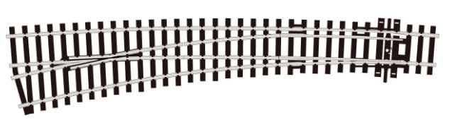 PECO STREAMLINE SL-87 Curved Point/Turnout Large Radius Left Hand