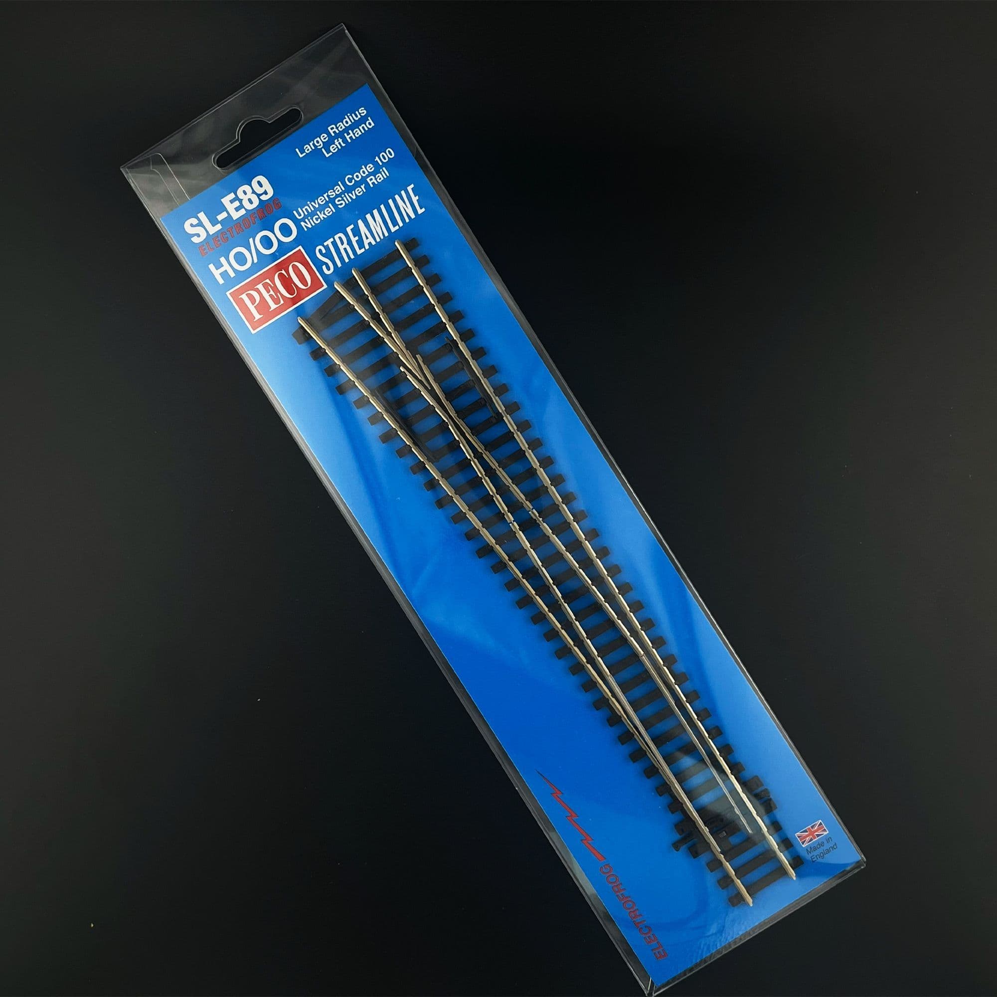PECO STREAMLINE SL-E89 Point/Turnout Large Radius Left Hand