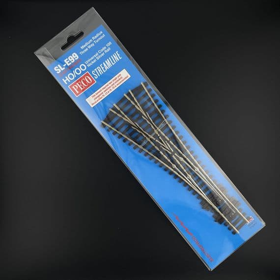 PECO STREAMLINE SL-E99 3 Way Point/Turnout Medium Radius