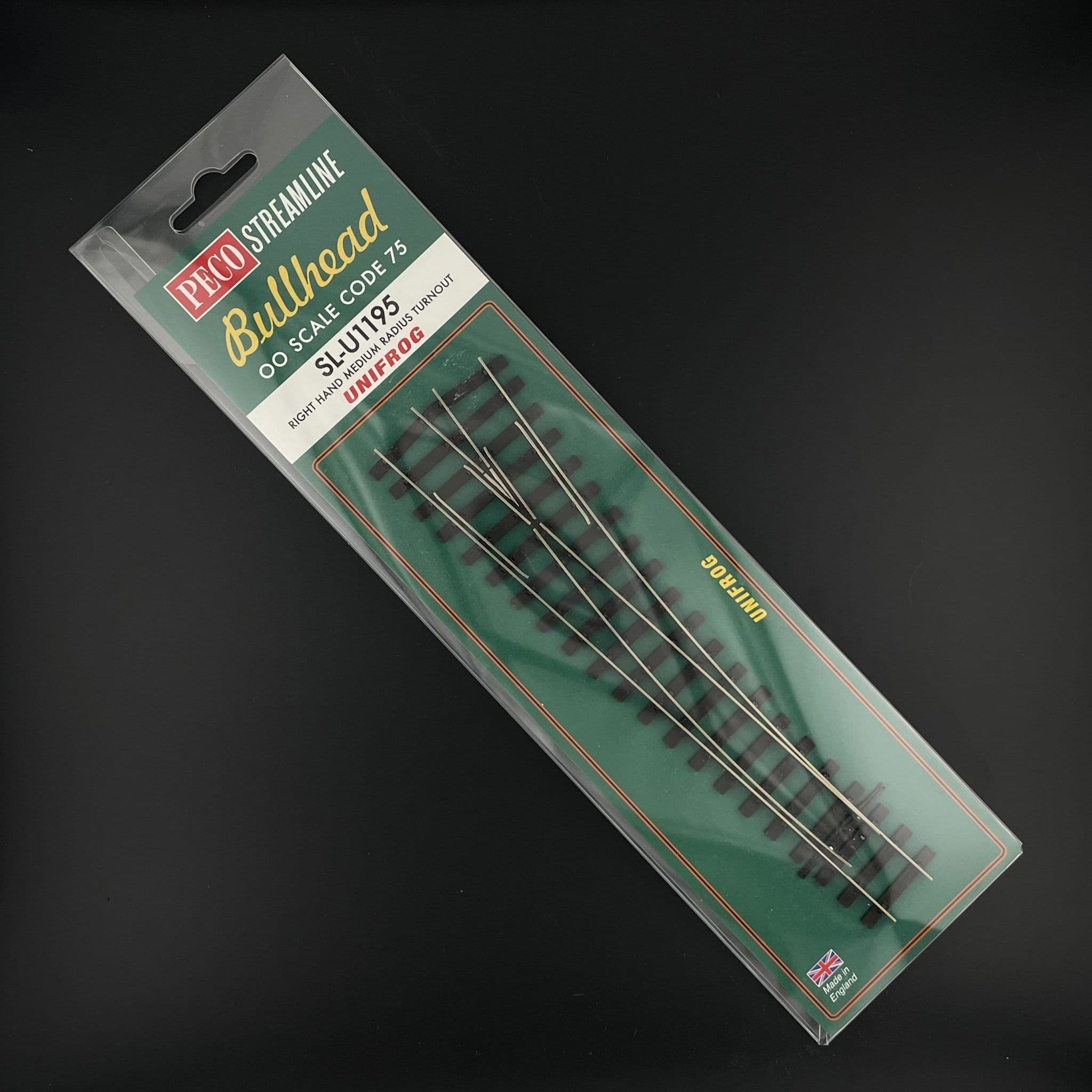 PECO STREAMLINE SL-U1196 OO Bullhead Medium Radius Point/Turnout - Left ...