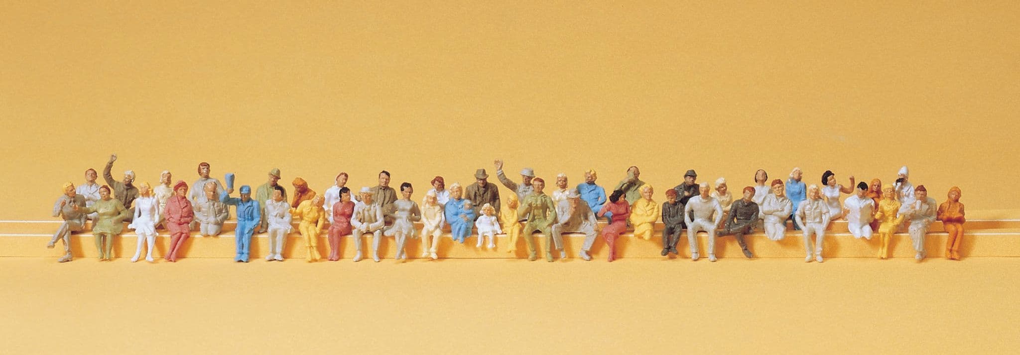 Preiser 14400 Seated Passengers Pack of 48 OO/HO