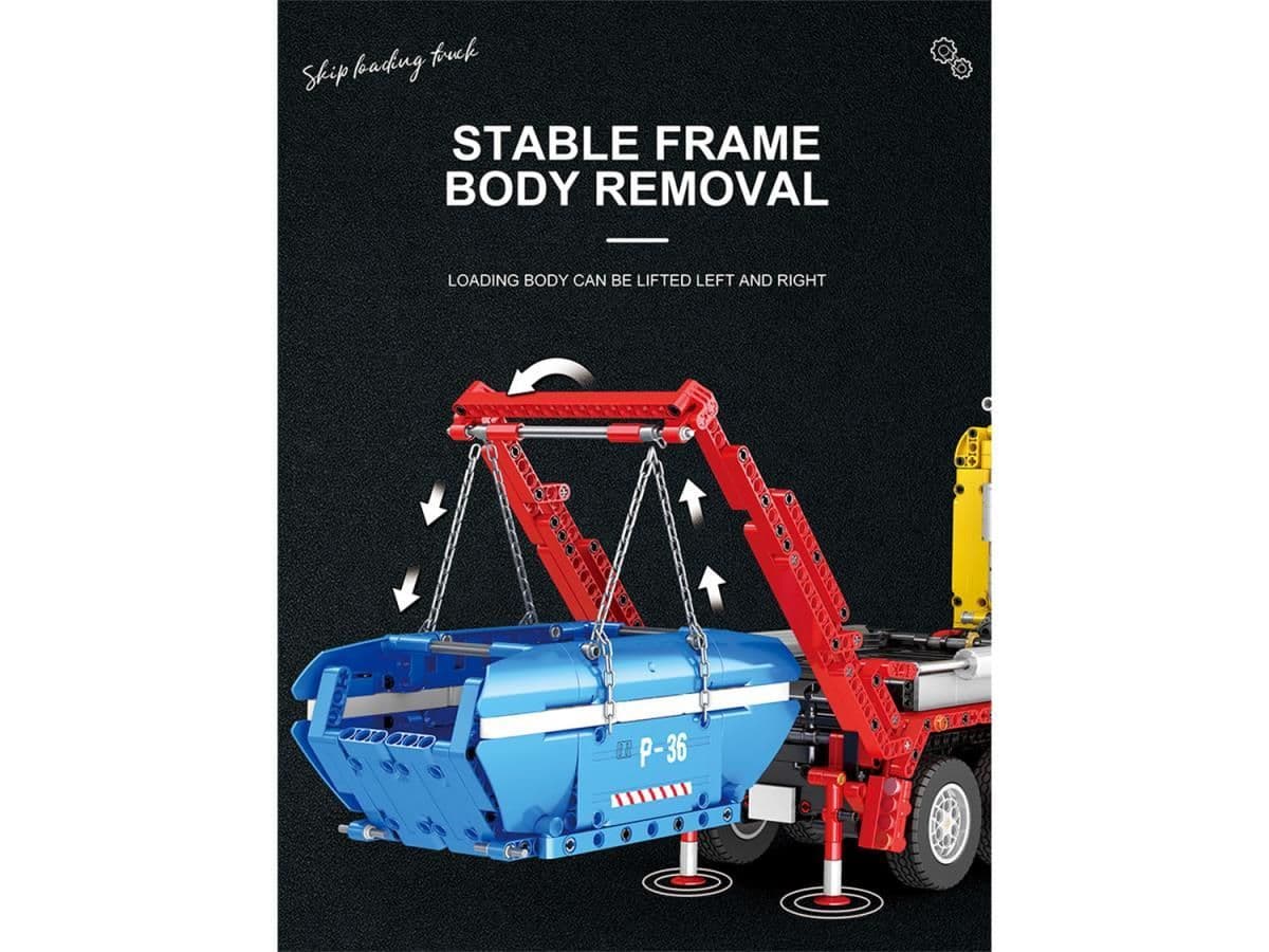 Reobrix RC Skip Lorry 1918pc Construction Kit 22016