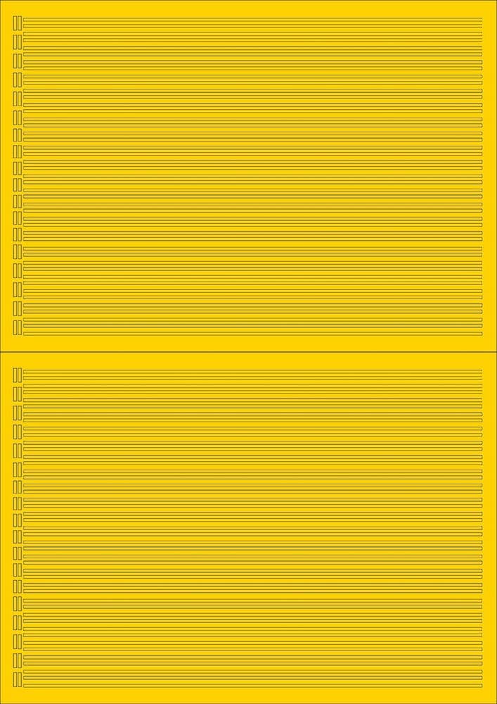 RX007-N Laser Cut Double Yellow Lines Self-Adhesive Road Markings N/2mm ...