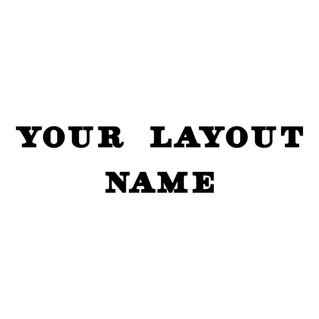 Swindon Lettering For Layout Name Plaques & Signs - 25mm 50mm 75mm & 100mm
