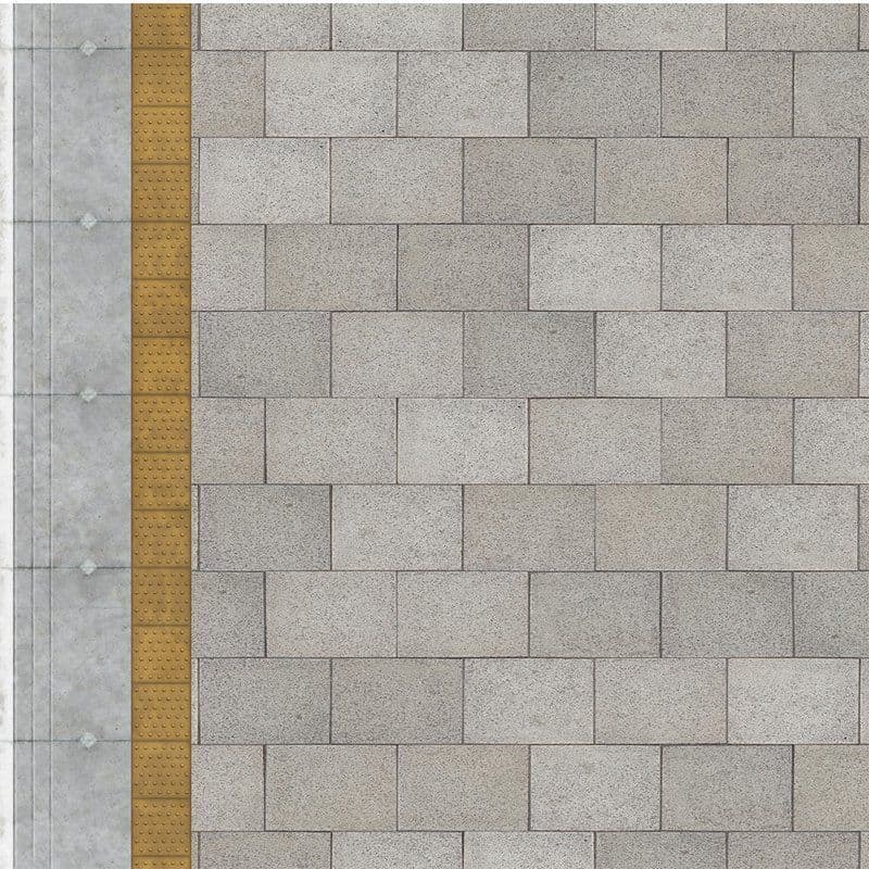 TX202-OO Slabbed Modern Platform Texture Sheets Buff Pack of 5 OO/4mm/1 76