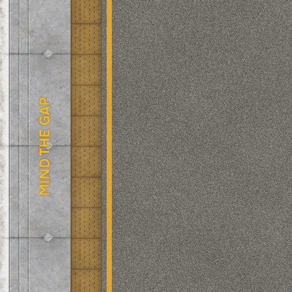 TX233-OO Asphalt Platform Sheets With Network Rail Coping & Yellow Line ...