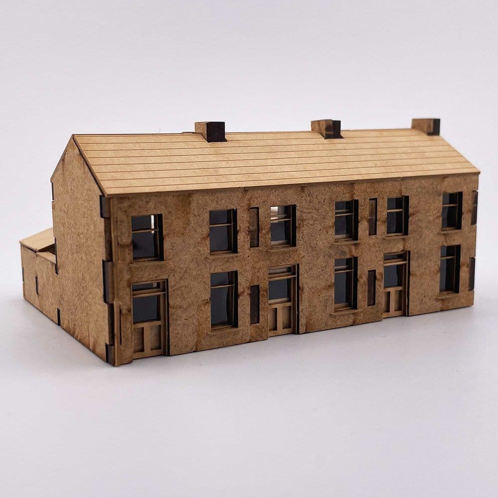 N Gauge Terraced Houses Laser Cut Building Kit - UW2007-N - Scale Model ...