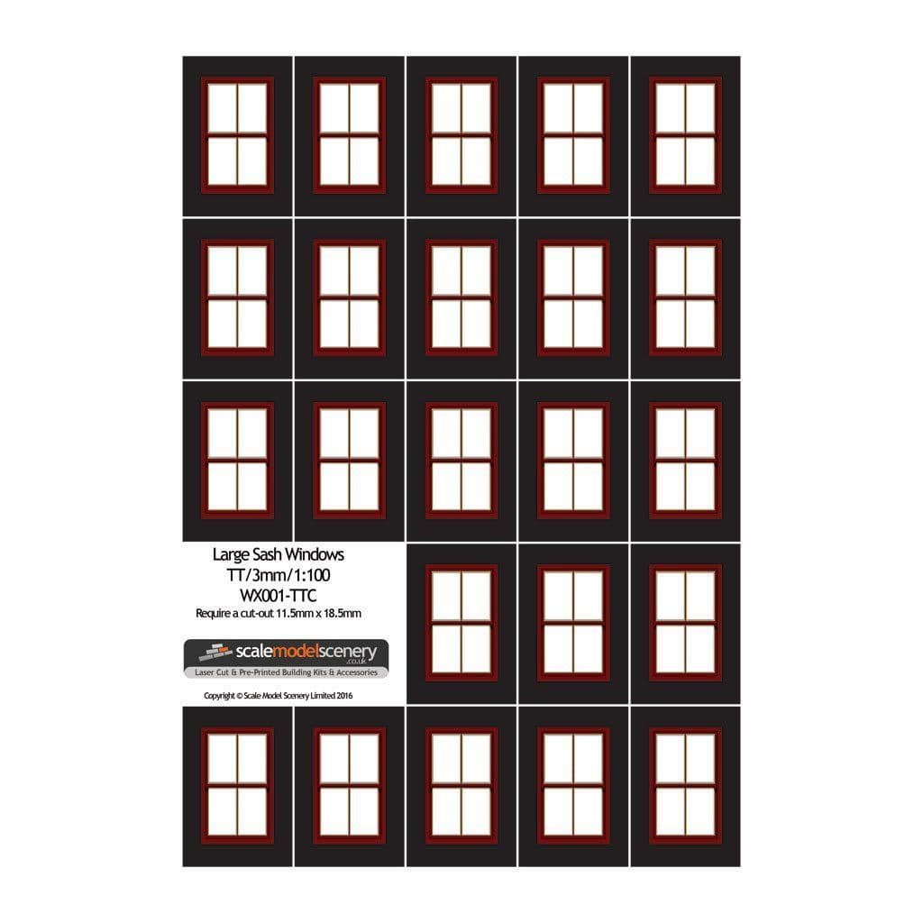 WX001-TT Large Sash Window Sheet TT/3mm/1 100
