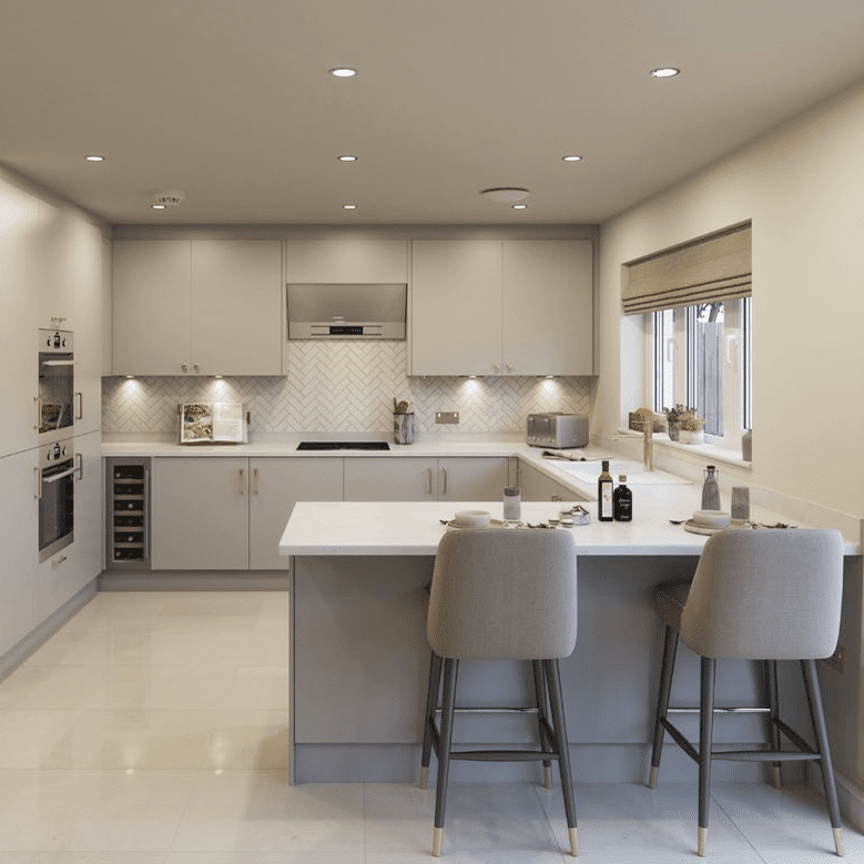Fenton Dove Grey Matt Square Bullnose