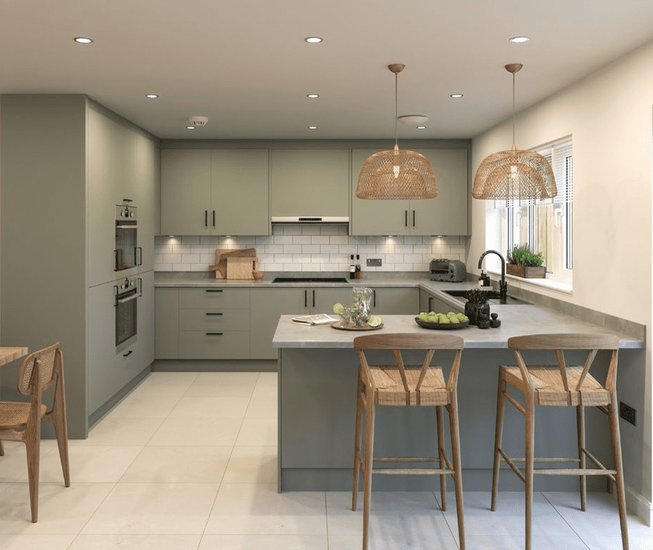 Fenton Reed Green Matt Doors