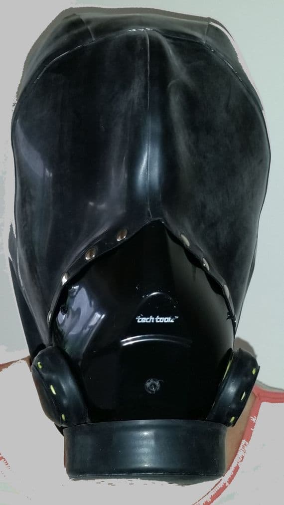 Latex Gas Mask Hood