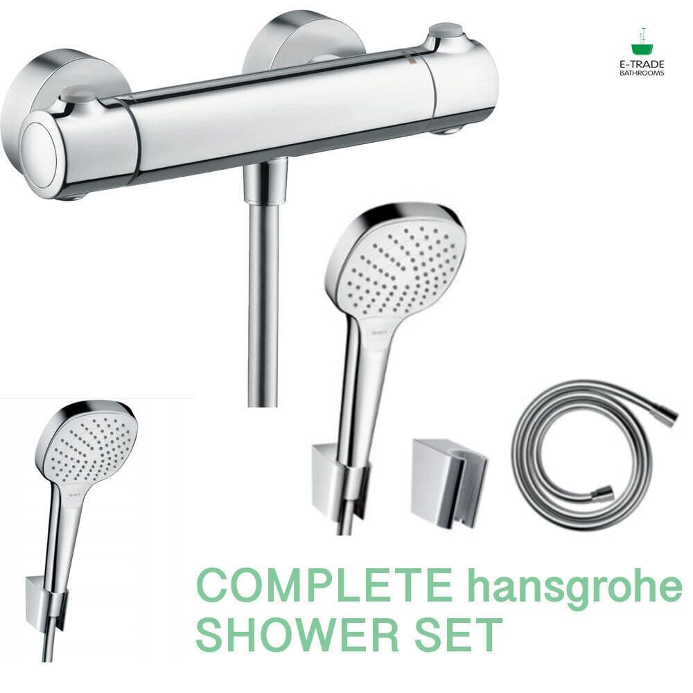 COMPLETE HANSGROHE THERMOSTATIC SHOWER SET ECOSTAT COMFORT 1311600 ...