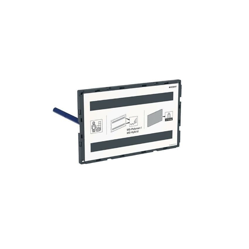 GEBERIT OMEGA 30 DUAL FLUSH PLATE FOR OMEGA CISTERNS White Chrome White