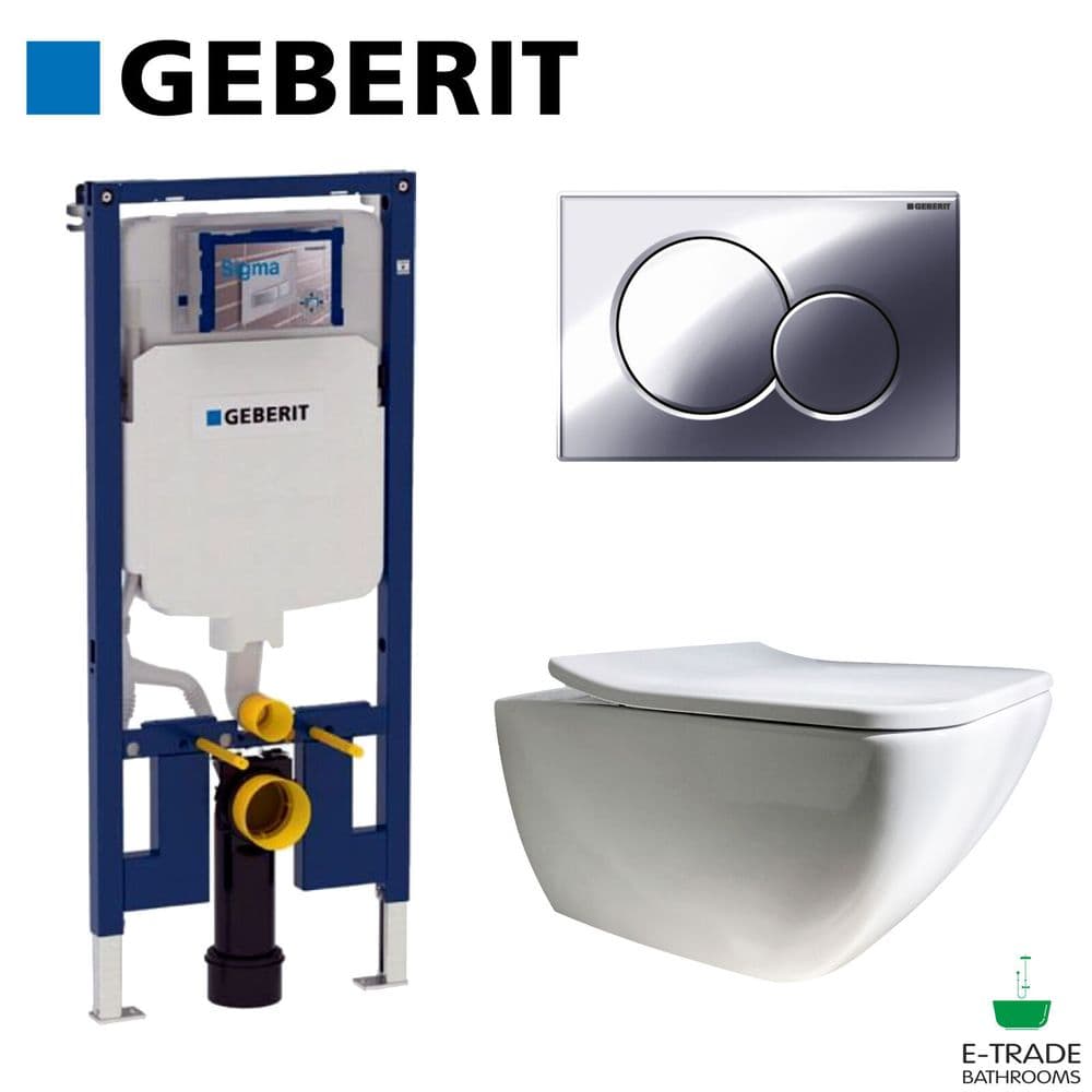 GEBERIT UP720 Frame VILLEROY & BOCH Venticello Wall Hung Rimless WC ...