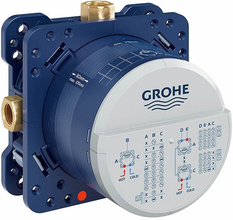 GROHE 3-wayThermostat GROHTHERM Smart Control 29126GN0 BRUSHED GOLD ...