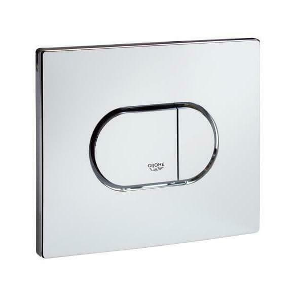 GROHE DUAL FLUSH PLATE ARENA CHROME HORIZONTAL 38858000