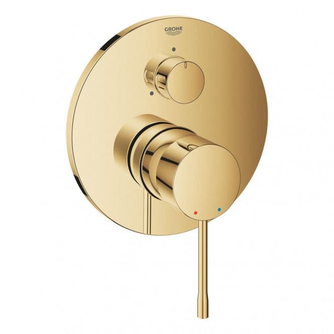 GROHE ESSENCE 3Way Thermostatic Shower Mixer 24092GL1 Gold Cool Sunrise ...