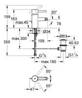 GROHE Essence Bidet Mixer Tap 33603000 33603