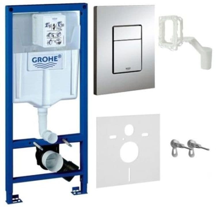 GROHE RAPID SL FRESH FRAME 5in1 with WALL HUNG RIMLESS WC SOFT CLOSING SEAT