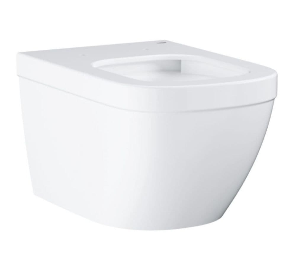 GROHE WC FRAME & GROHE EURO CERAMIC RIMLESS WALL HUNG WC TOILET SOFT ...