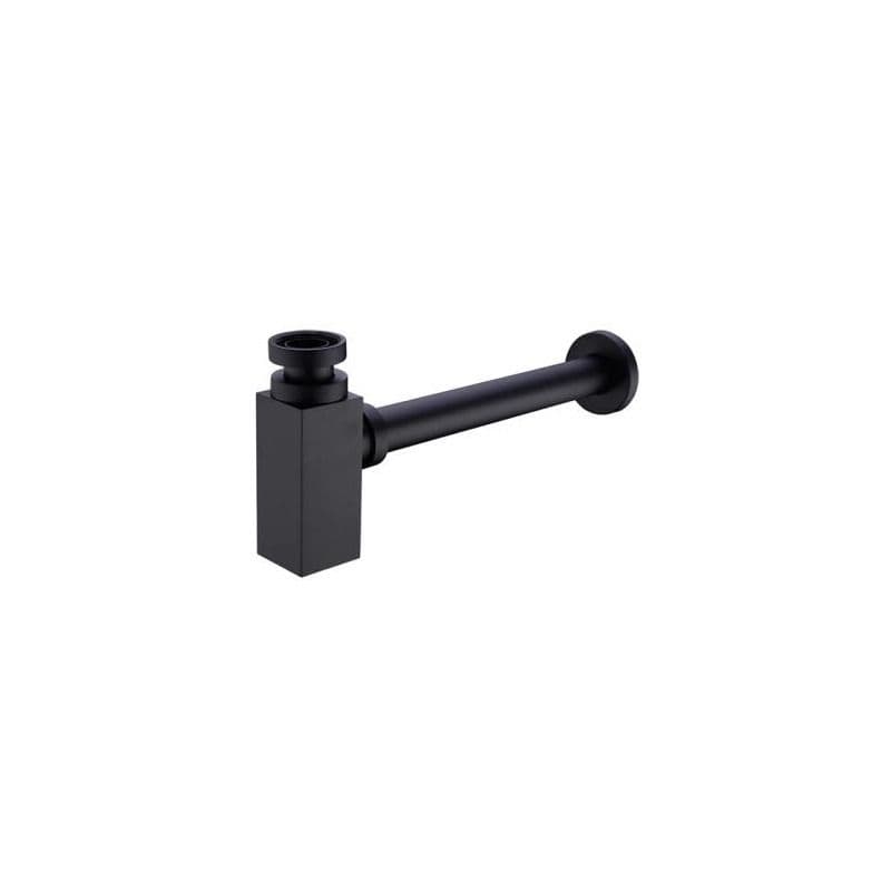 Matt black Bottle Trap Basin Waste Bathroom Sink Pipe Square Cube