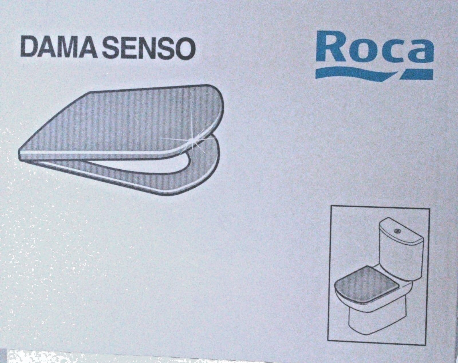 ROCA DAMA SENSO & COMPACT WC TOILET SEAT & COVER SOFT CLOSING HINGES ...