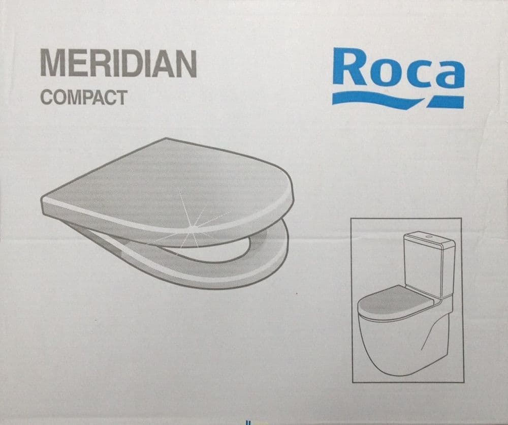 ROCA MERIDIAN COMPACT Toilet Seat & Cover with Soft Closing Hinges ...