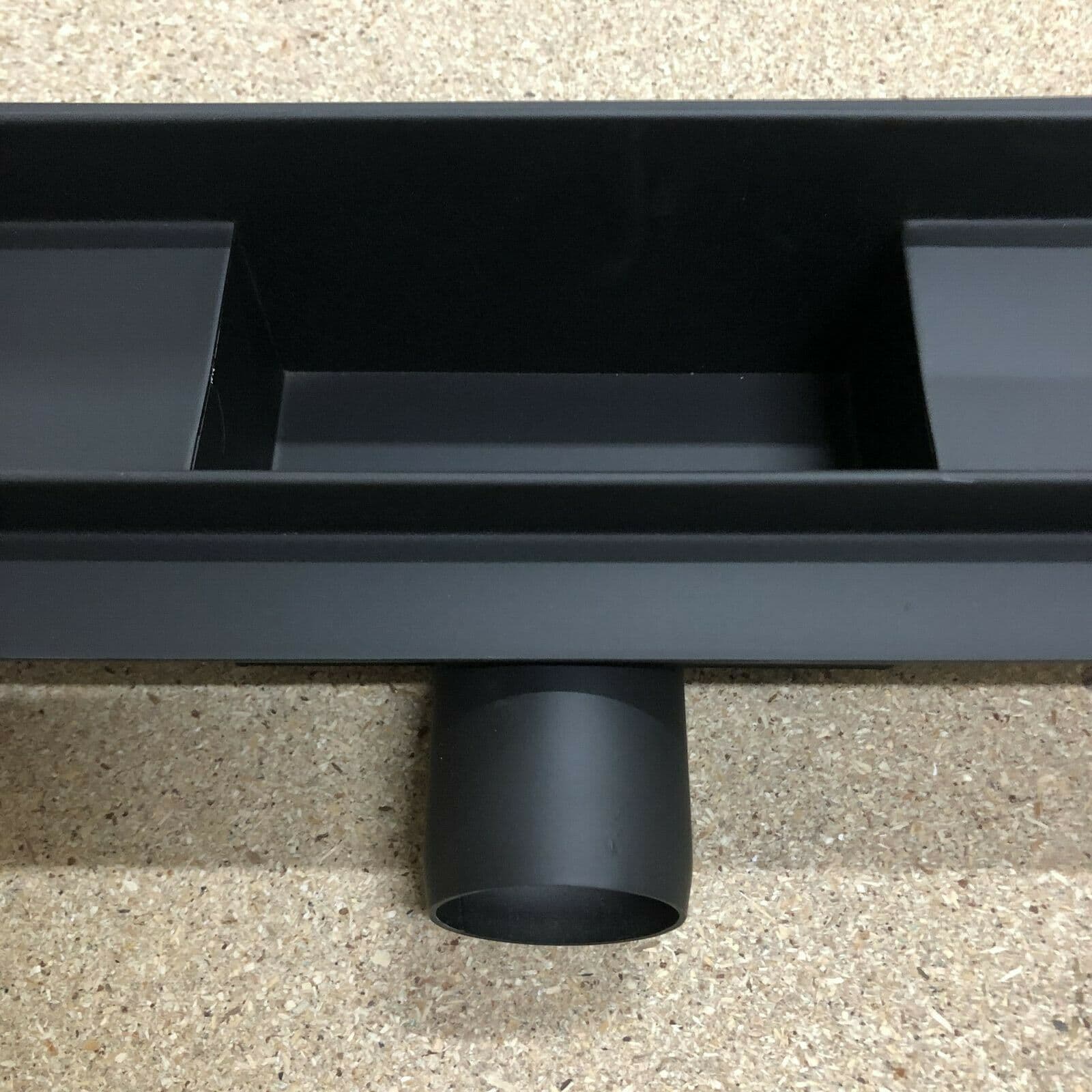 STAINLESS STEEL BLACK LINEAR SHOWER DRAIN WETROOM BATHROOM GULLY TRAP ...