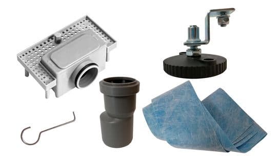 STAINLESS STEEL BLACK LINEAR SHOWER DRAIN WETROOM BATHROOM WALL GULLY ...