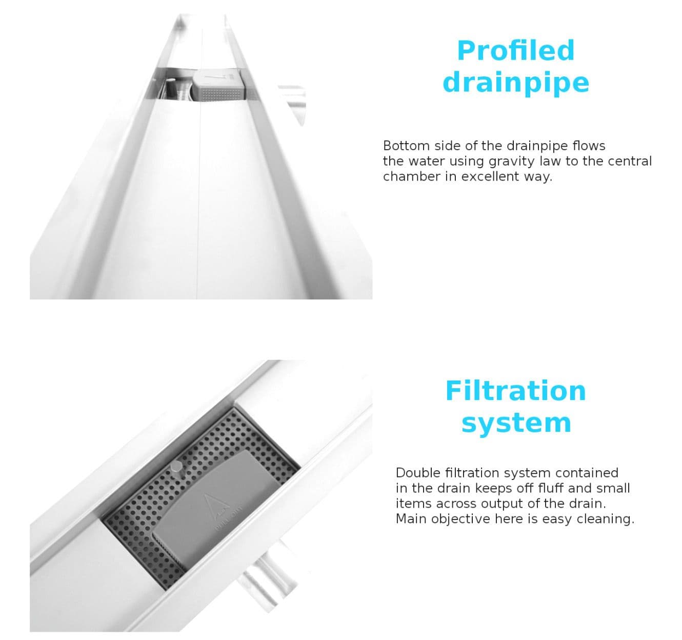 STAINLESS STEEL FLOOR LINEAR SHOWER DRAIN BATHROOM WETROOM TRAP CHANNEL ...