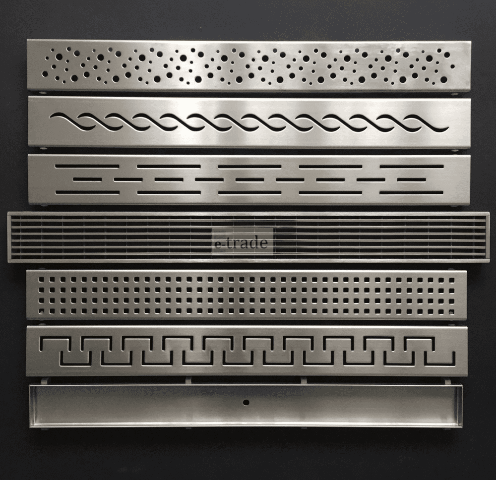 Stainless Steel Linear Floor Shower Drain Wetroom Bathroom Channel ...