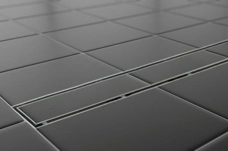 Stainless Steel Linear Floor Shower Drain Wetroom Gutter XL 130-140 ...