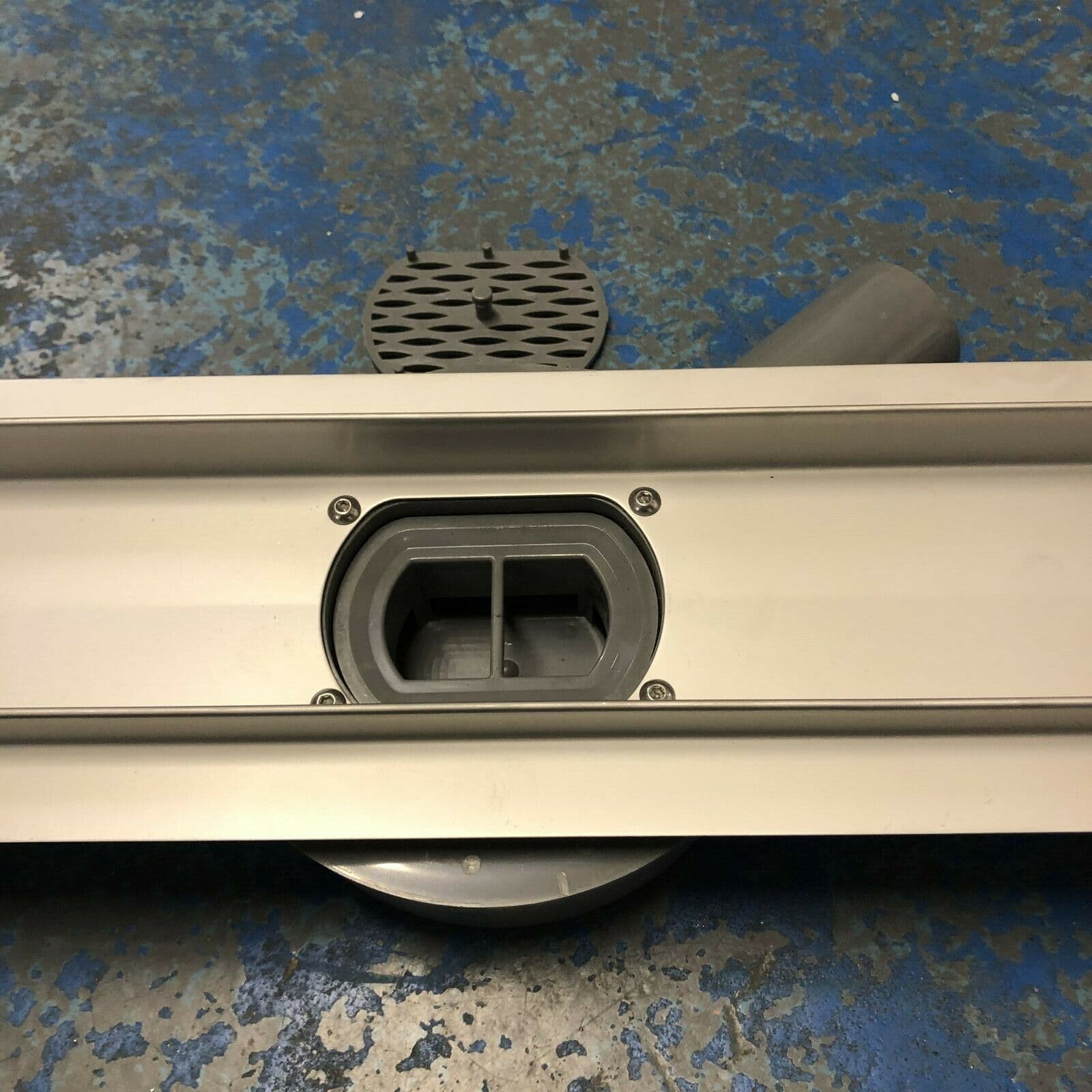 STAINLESS STEEL LINEAR SHOWER DRAIN WETROOM BATHROOM GULLY 360 ROTATING ...