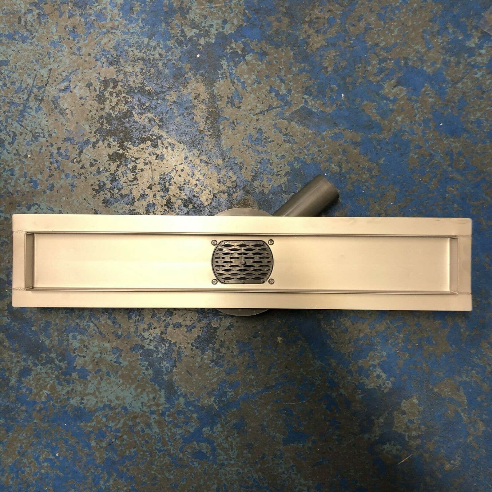 STAINLESS STEEL LINEAR SHOWER DRAIN WETROOM BATHROOM GULLY 360 ROTATING ...